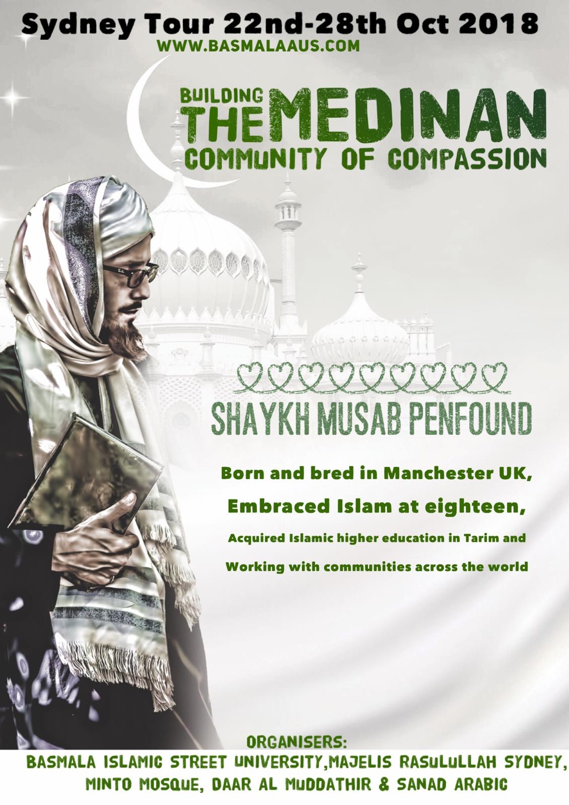 Shaykh Mus’ab Penfound Tour 2018 – Basmala AUSTRALIA